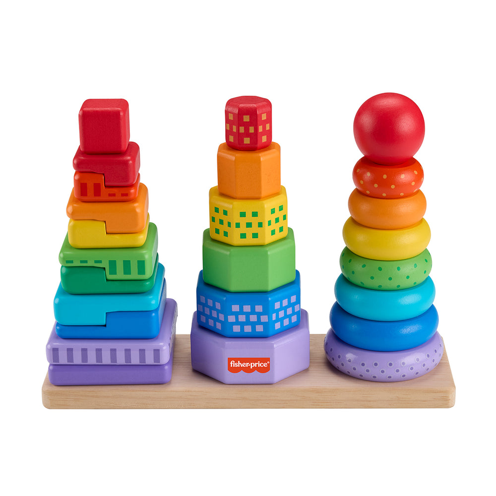 Fisher-Price Wooden Stacking Shape Sorter – Shop Mattel Australia