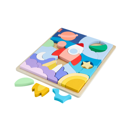 Fisher-Price Wooden Space Blocks Puzzle – Shop Mattel Australia