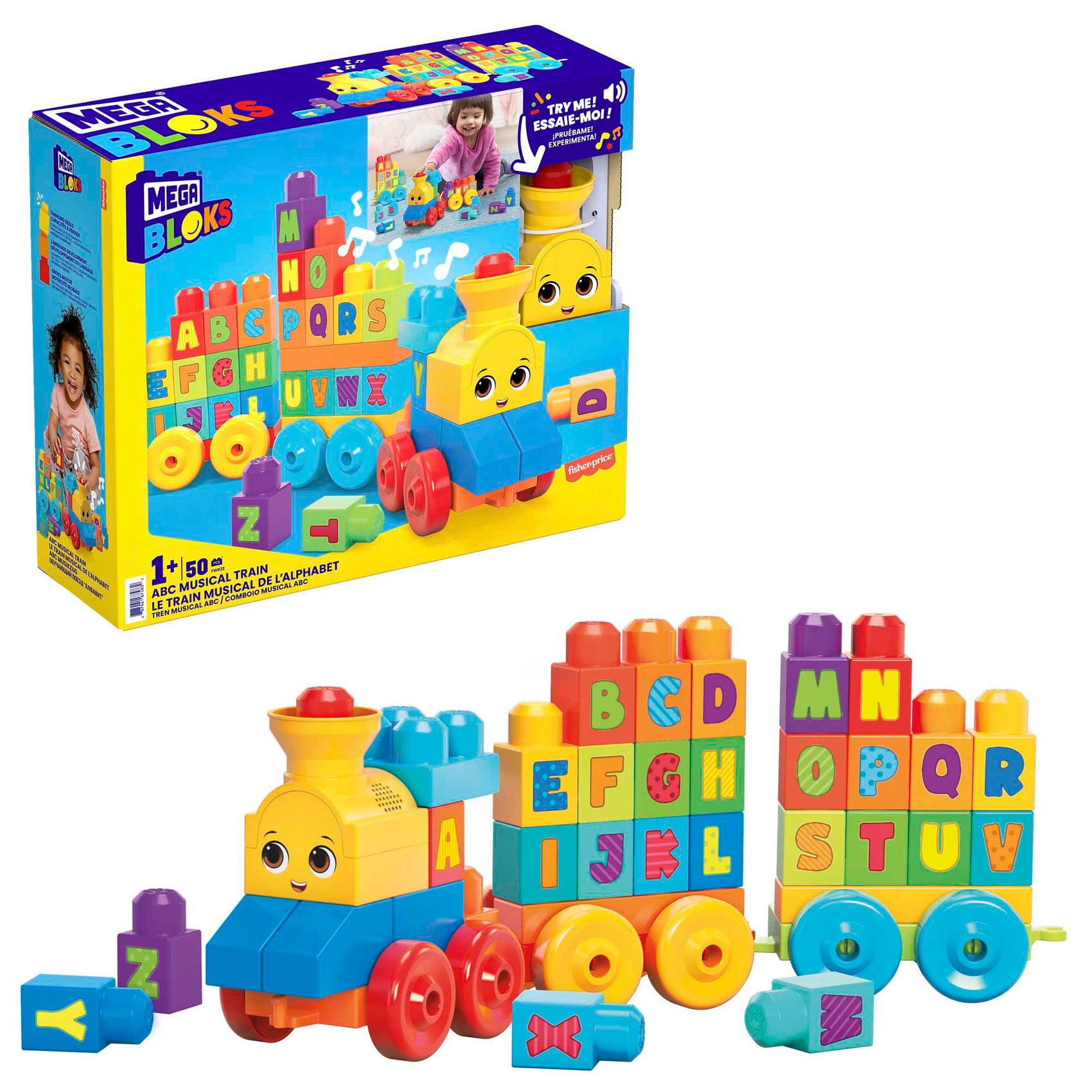 Mega Bloks ABC Musical Train – Shop Mattel Australia