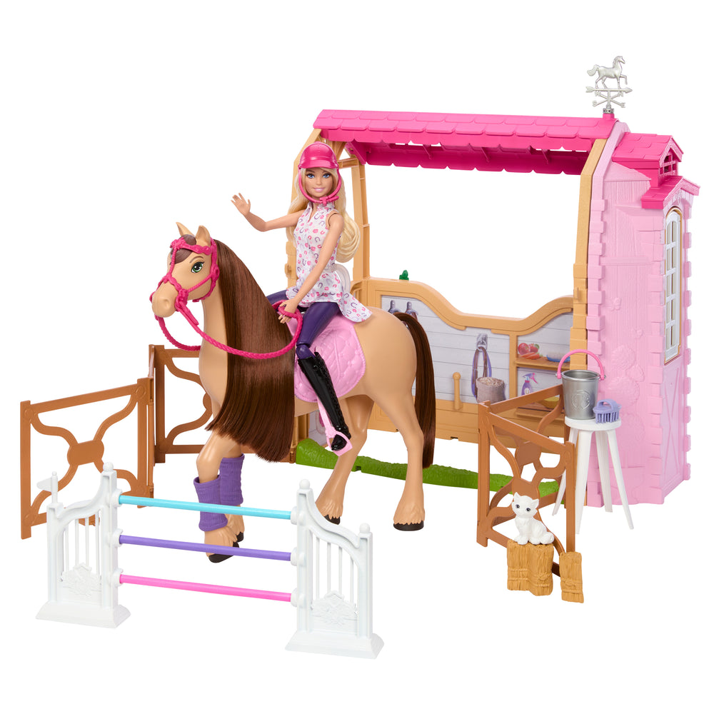 Barbie Mysteries: The Great Horse Chase Stable Playset with Doll, Toy ...