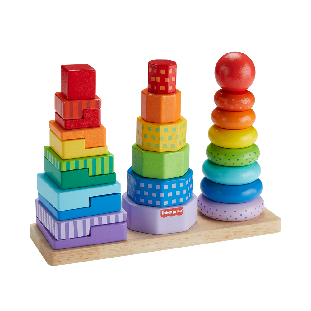 Fisher-Price Wooden Stacking Shape Sorter – Shop Mattel Australia