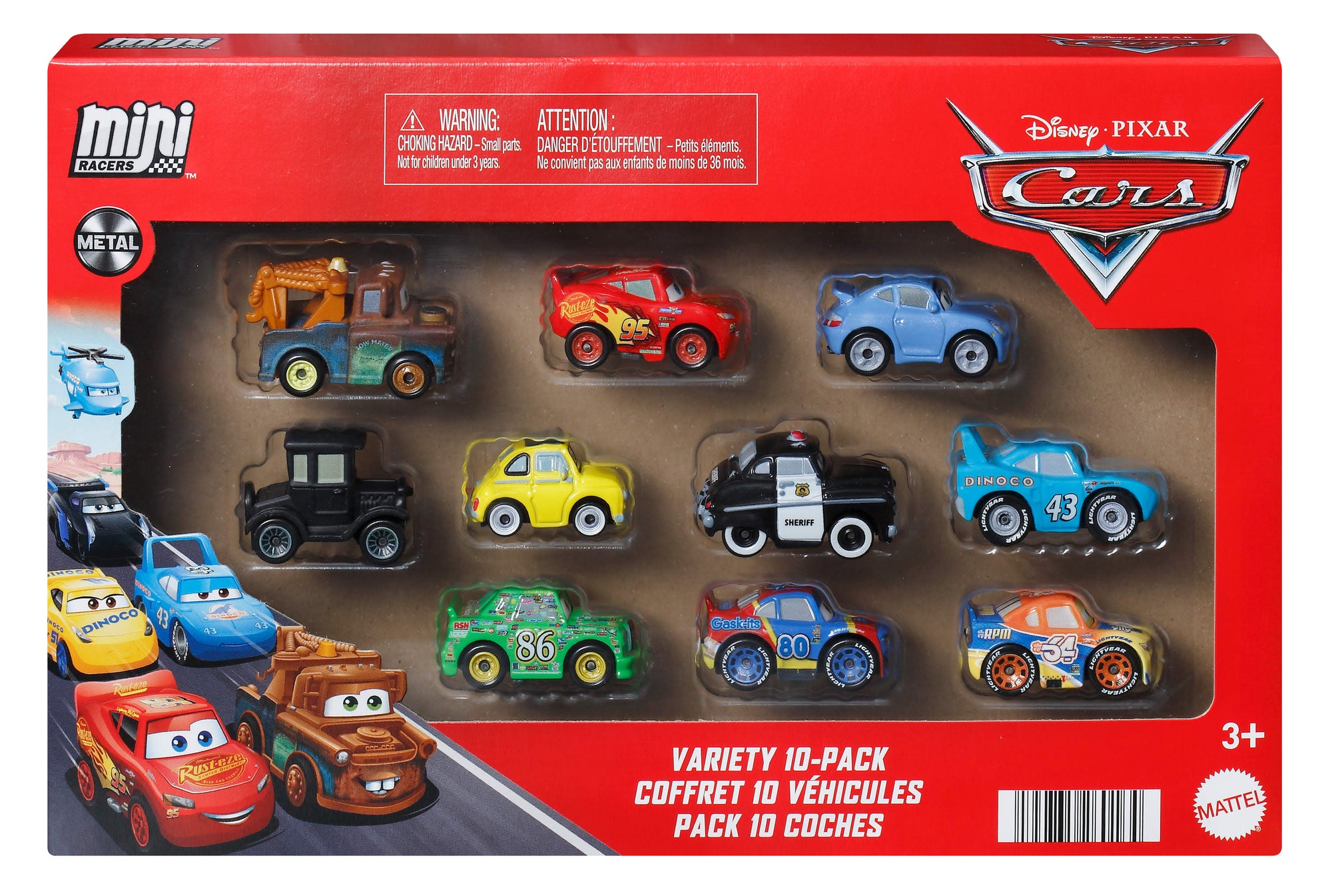 Disney and Pixar Cars Mini Racers 10-Pack – Shop Mattel Australia