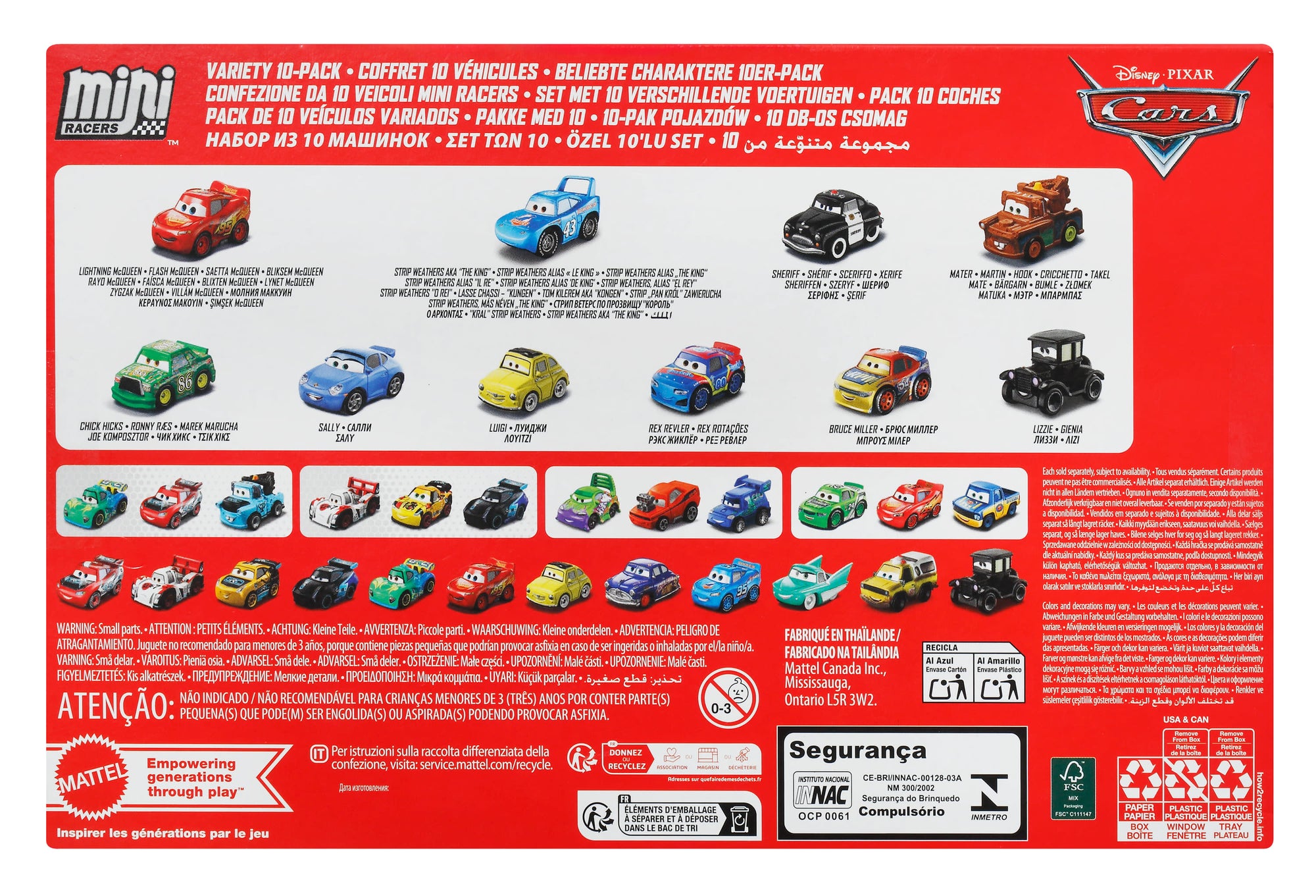 Disney and Pixar Cars Mini Racers 10-Pack – Shop Mattel Australia