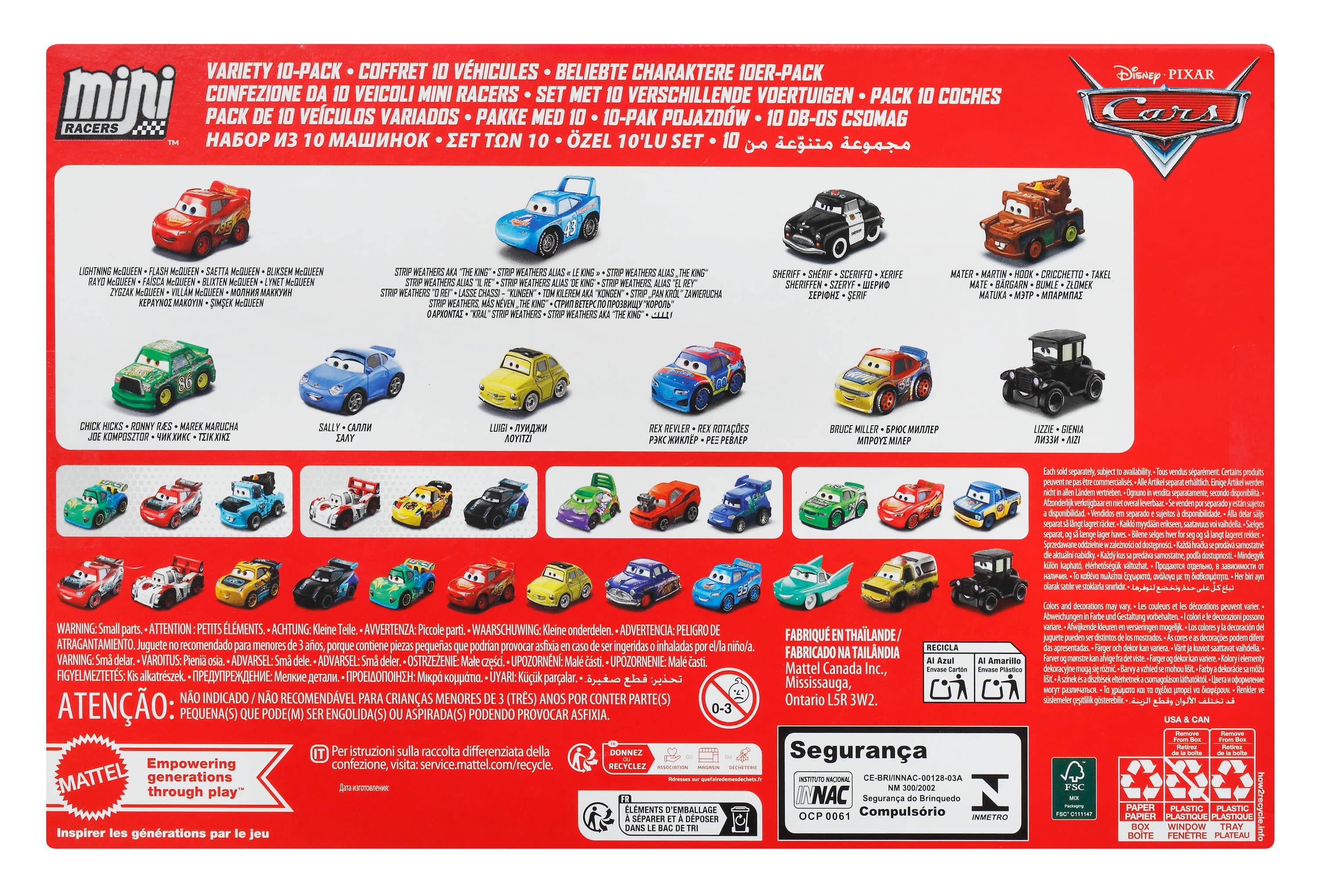 Disney and Pixar Cars Mini Racers 10-Pack – Shop Mattel Australia